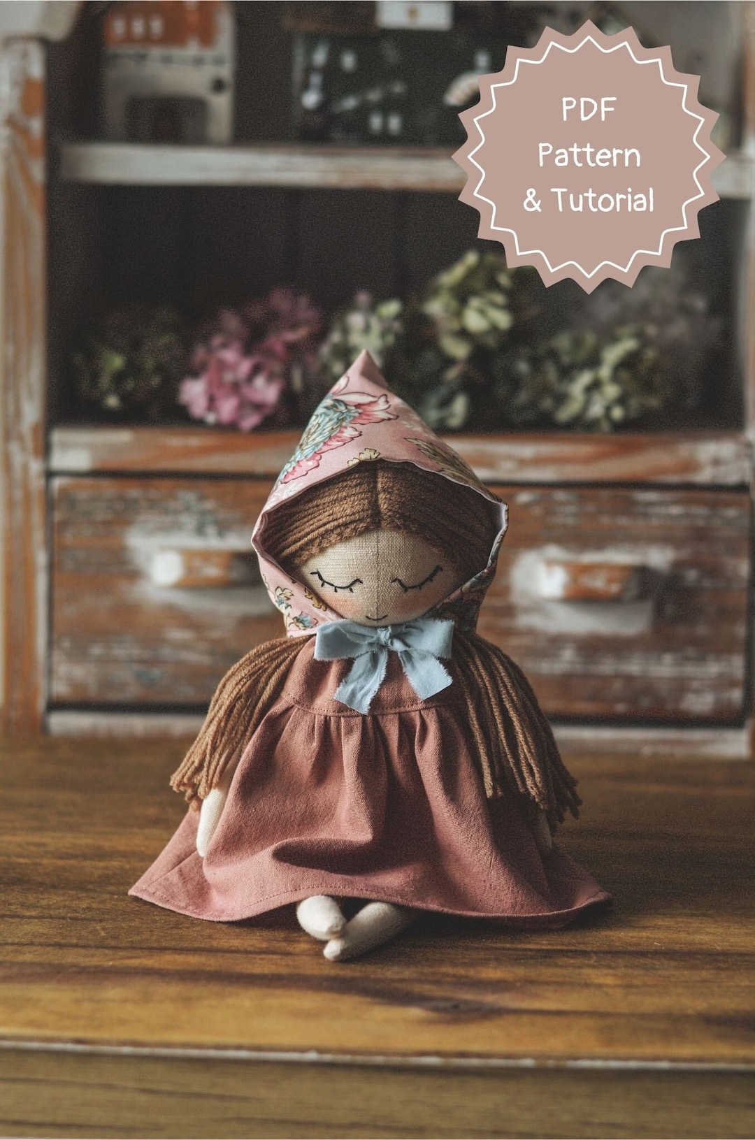 Doll Sewing Pattern and Tutorial, Doll Sewing Instructions, Doll Making ...