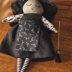 Witch Doll Pattern and Sewing Tutorial, Witch Doll Sewing Pattern ...