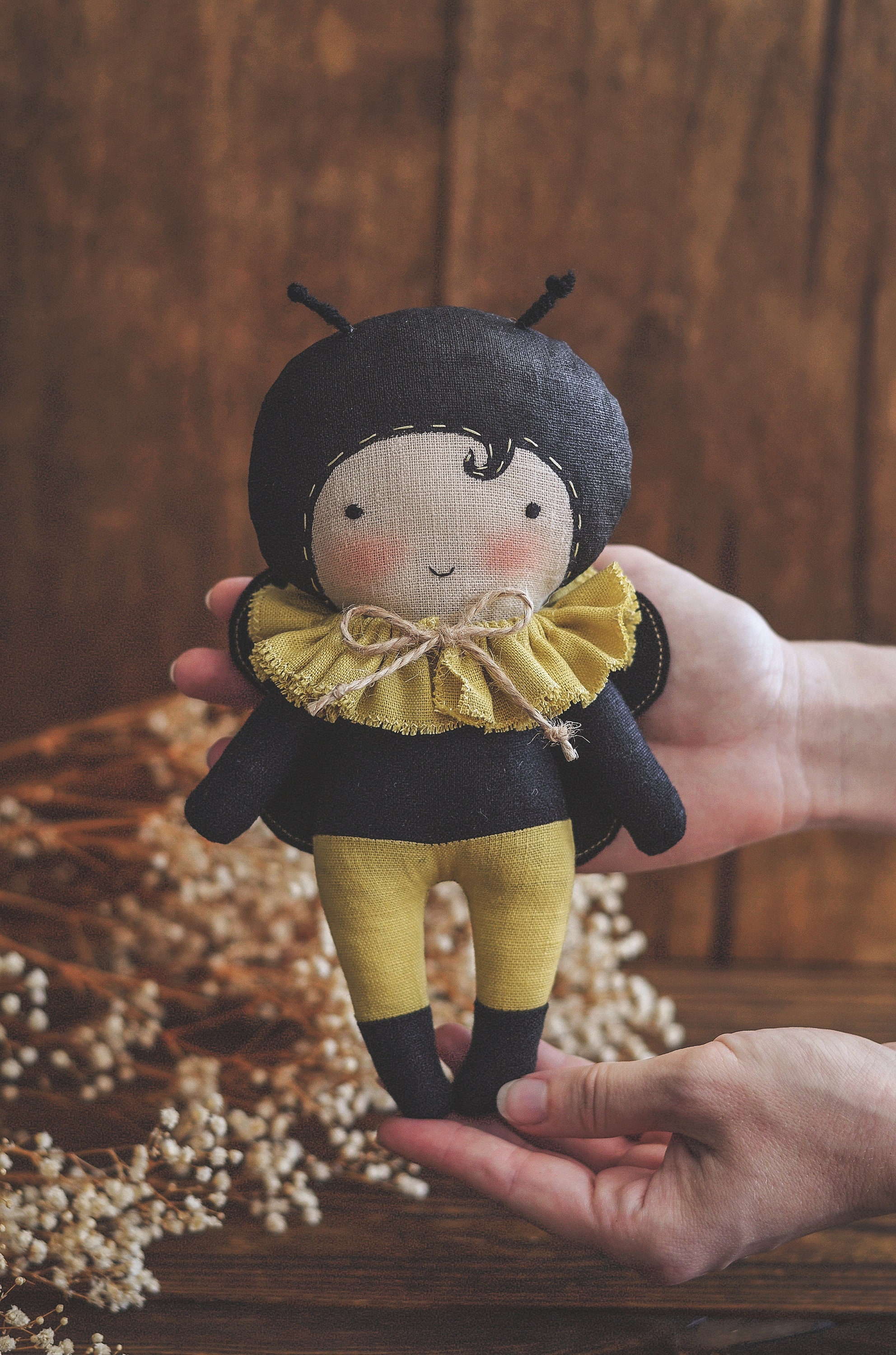 Bumble Bee Doll Sewing Pattern and Tutorial, Pdf Doll Sewing Pattern ...