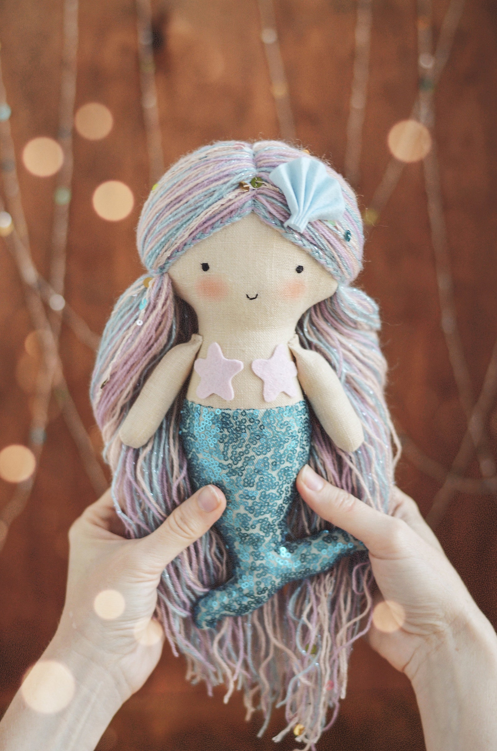 Mermaid Doll Sewing Pattern and Tutorial - Mermaid Doll Pattern Pdf ...