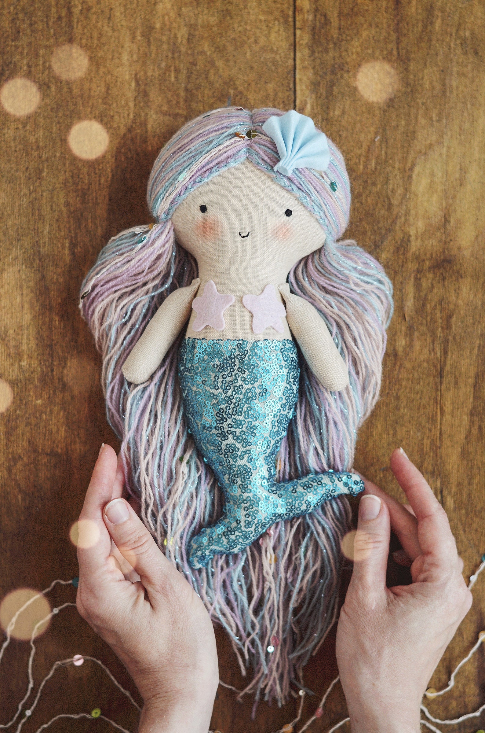 Mermaid Doll Sewing Pattern and Tutorial - Mermaid Doll Pattern Pdf ...