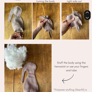 Stuffed Elephant Sewing Pattern and Tutorial, Fabric Elephant Pattern ...