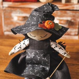 Witch Doll Pattern and Sewing Tutorial, Witch Doll Sewing Pattern ...