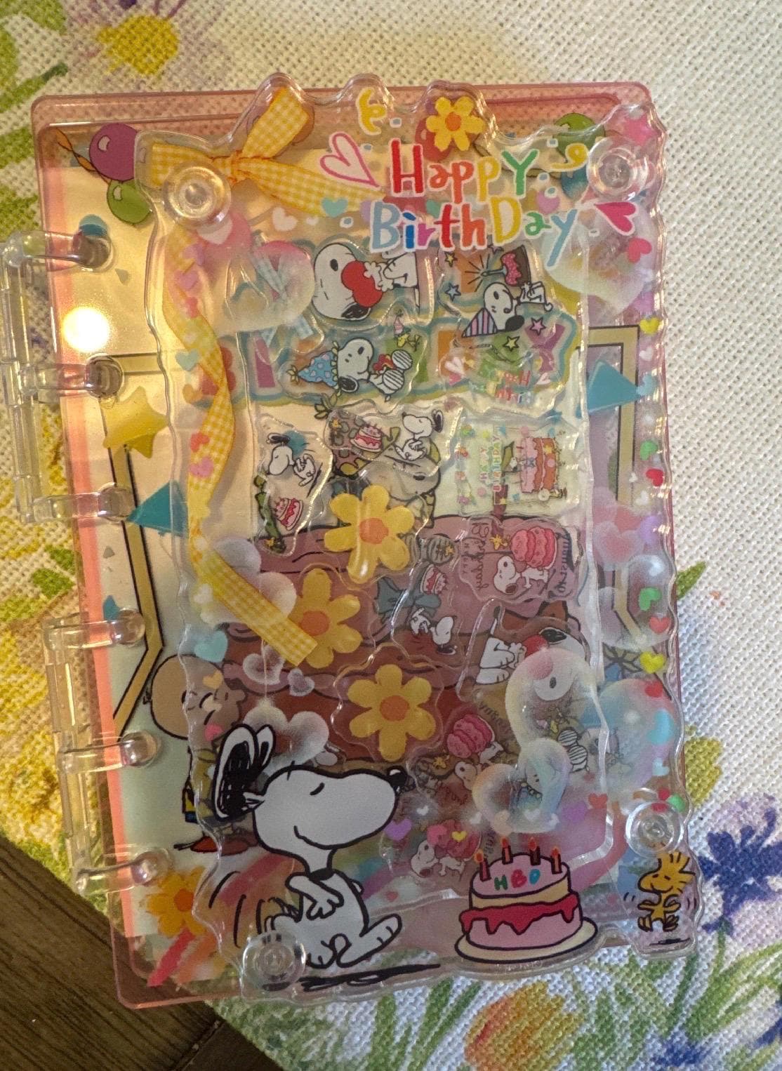 Character A6 Shaker Notebook, Acrylic Mini Journal With Pen - Etsy