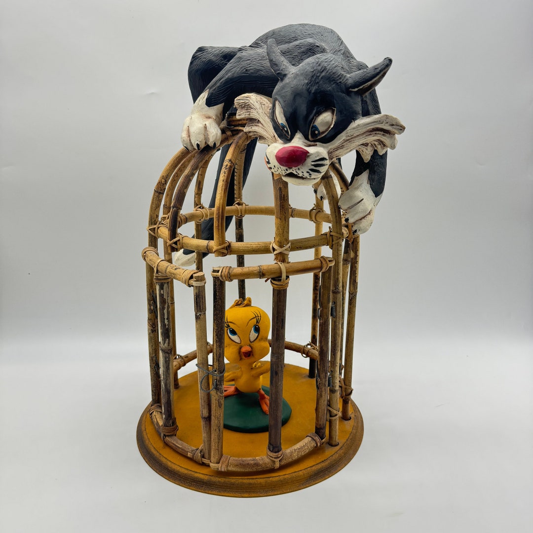 Vintage 1964 Warner Bros Looney Tunes Sylvester & Tweety Bird Hanging ...