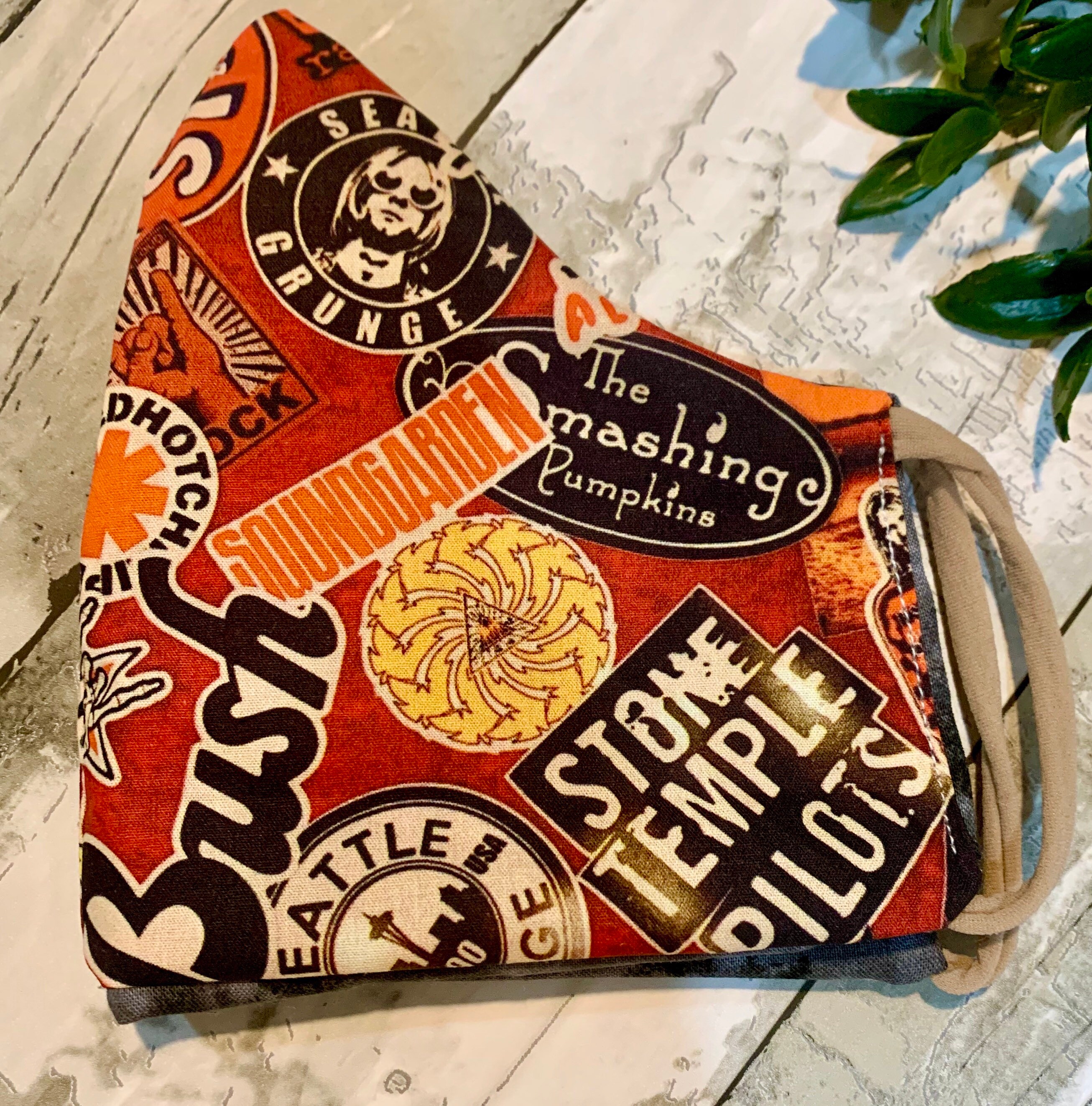 90s Grunge Seattle Band Mask Double Layer Mask Alice | Etsy