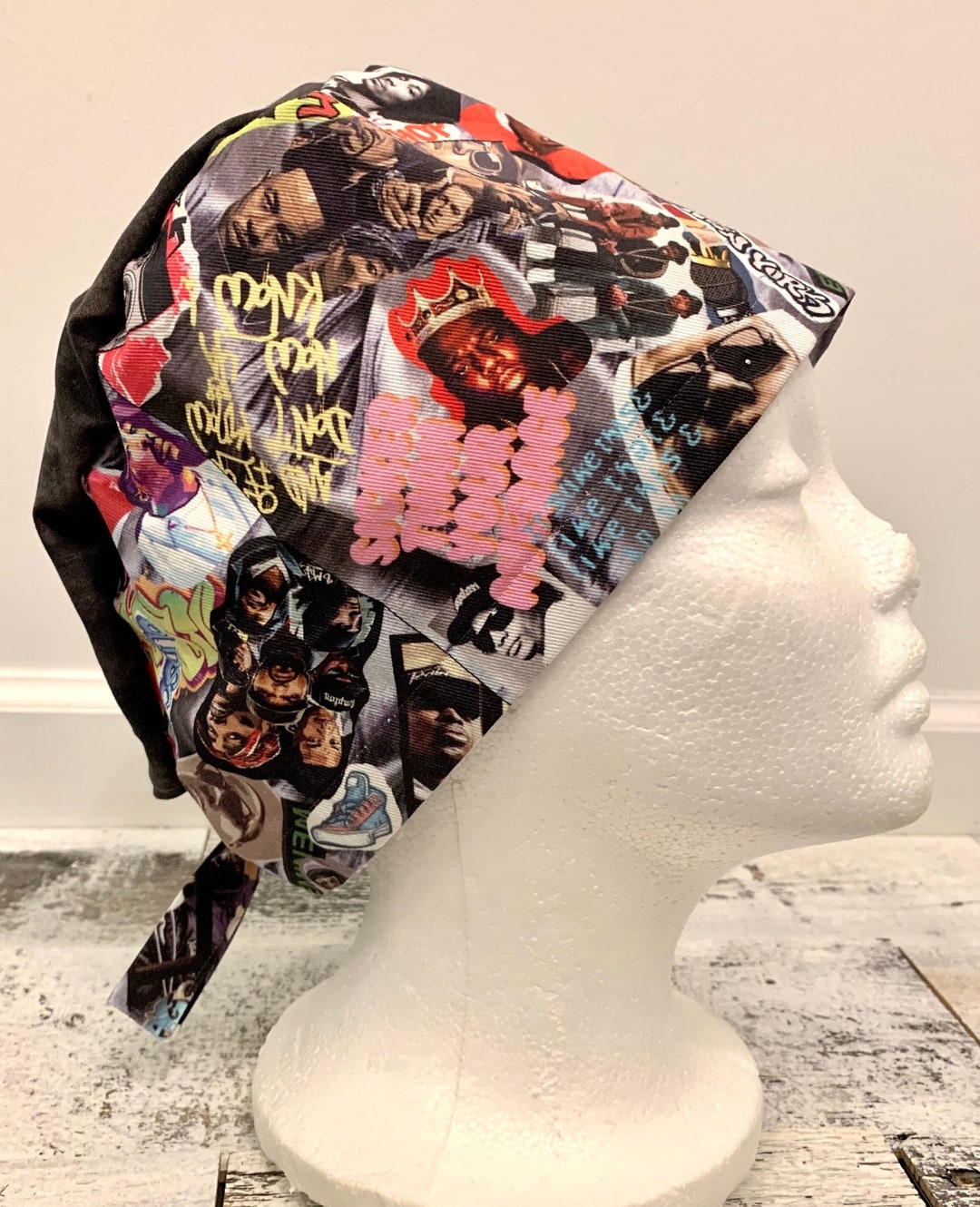 Rap 90s Hip Hop Scrub Cap,music,old School Rap,dog,boom Box,unisex ...