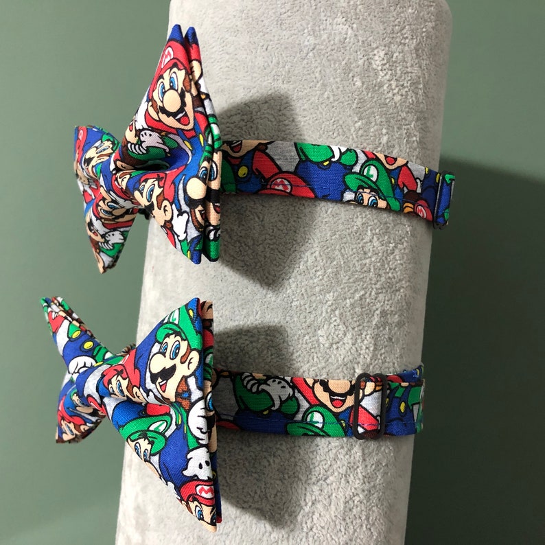 Mario and Luigi Nintendo Inspired Men's Bow-tie (pre-tied) Feat. Super ...