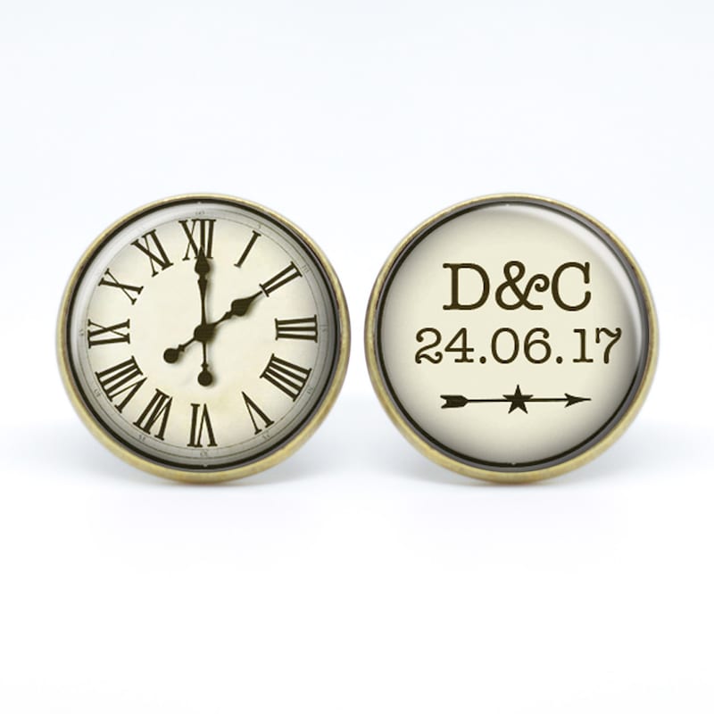 Clock Cufflinks - Etsy