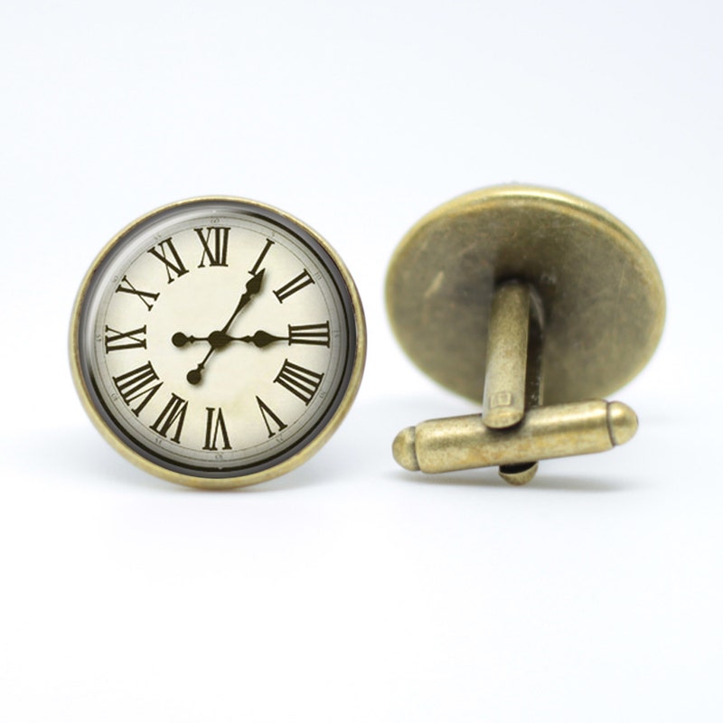 Clock Cufflinks - Etsy