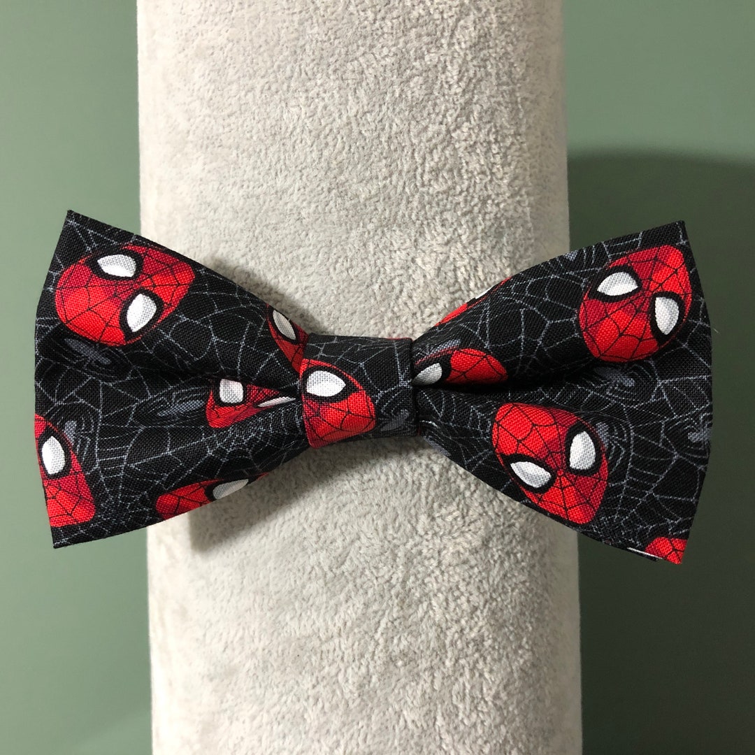 Spider-man Marvel Men's Bow-tie (pre-tied) Feat. Spider-man Mask Comic ...