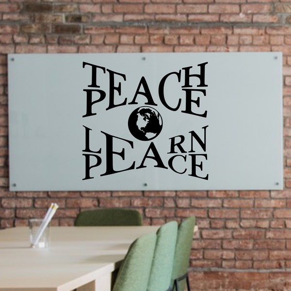 Peace Wall Decal - Etsy