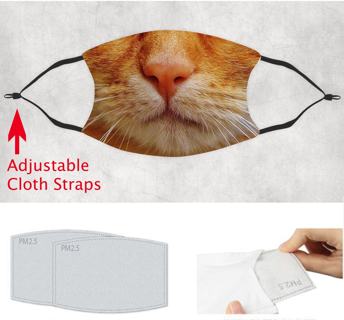 Animal Face Mask Adult Mask Childrens Mask Animal Lovers | Etsy