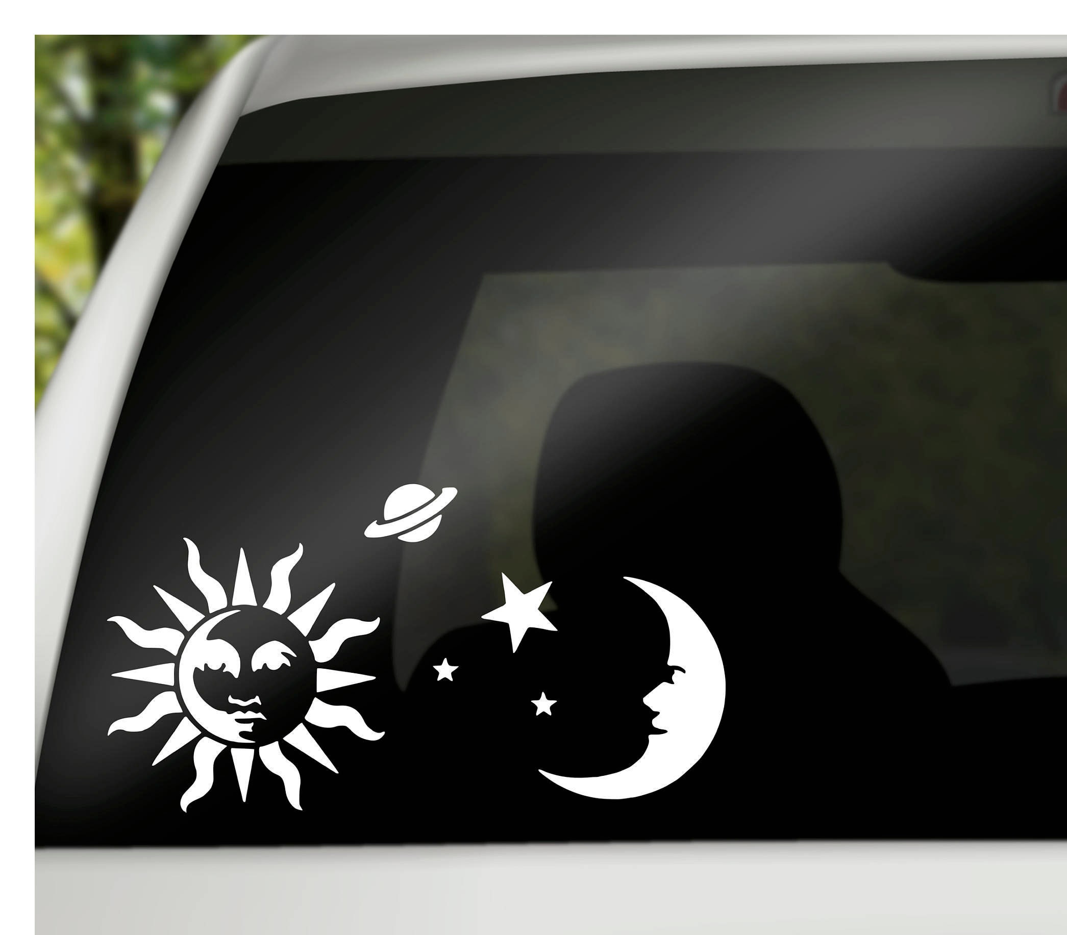 Celestial Decals Laptop Decals Moon Decal Sun Decal Moon | Etsy