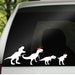 Family Car Decal, Dinosaur Car Sticker, Car Window Decal, Car Family ...