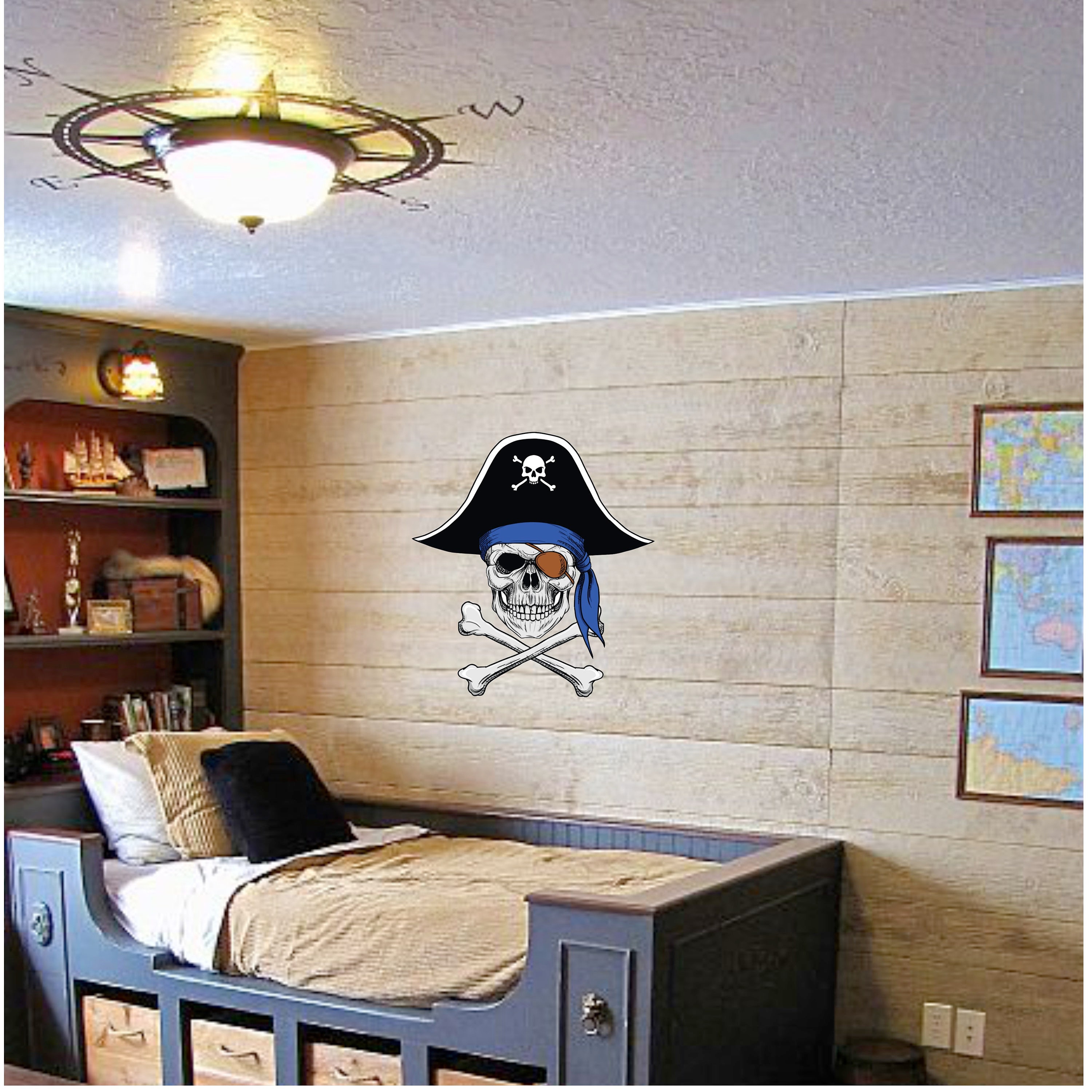 Pirate Wall Decal Pirate Decorations Pirate Decor Wall | Etsy
