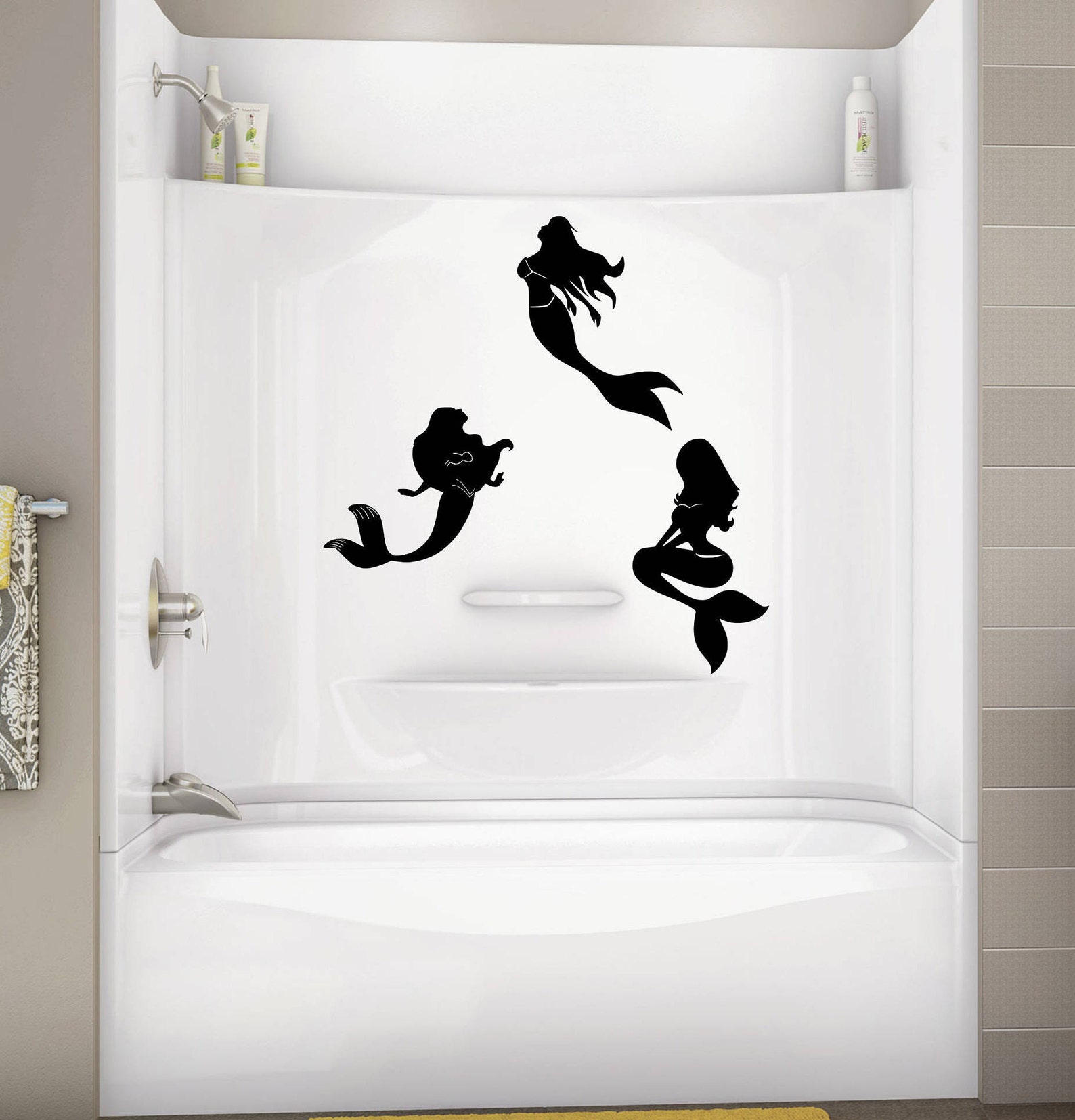Mermaid Decals Bathtub Decals Shower Decals Mermaid Tub | Etsy