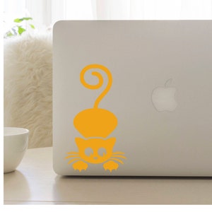 Cat Sticker, Cat Vinyl Decal, Laptop Sticker, Laptop Decal, Cat Vinyl ...