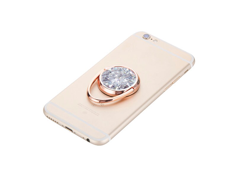 Monogram Diamond Rose Gold Phone Grip Cell Phone Holder - Etsy