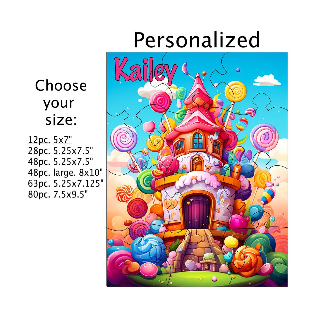 Kids Puzzles, Candy Land Puzzle, Personalized Puzzles, Kids Activities ...