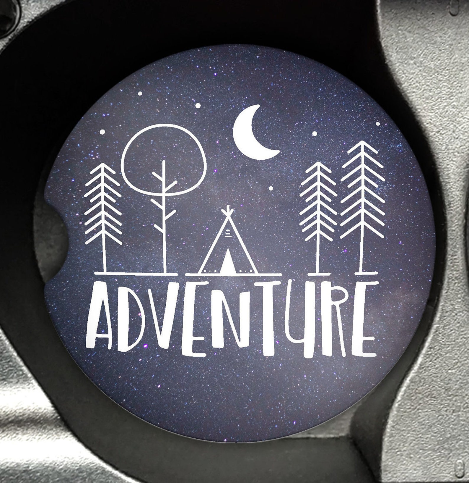 Car Coasters for Cup Holder Car Accessories Adventure Drink | Etsy