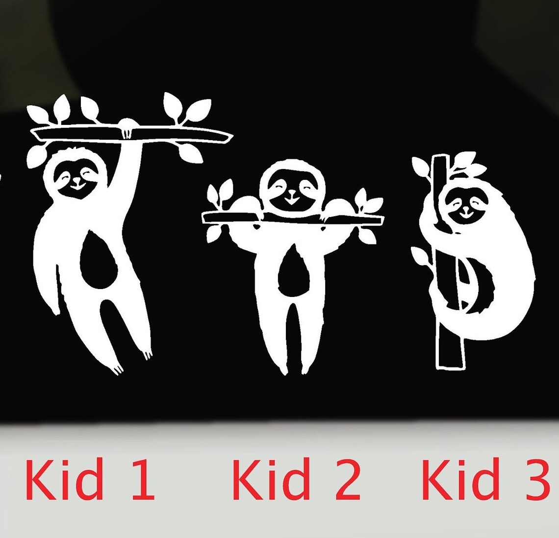 Sloth Family Car Decals: Vinyl Window Stickers, Car Accessories - Etsy