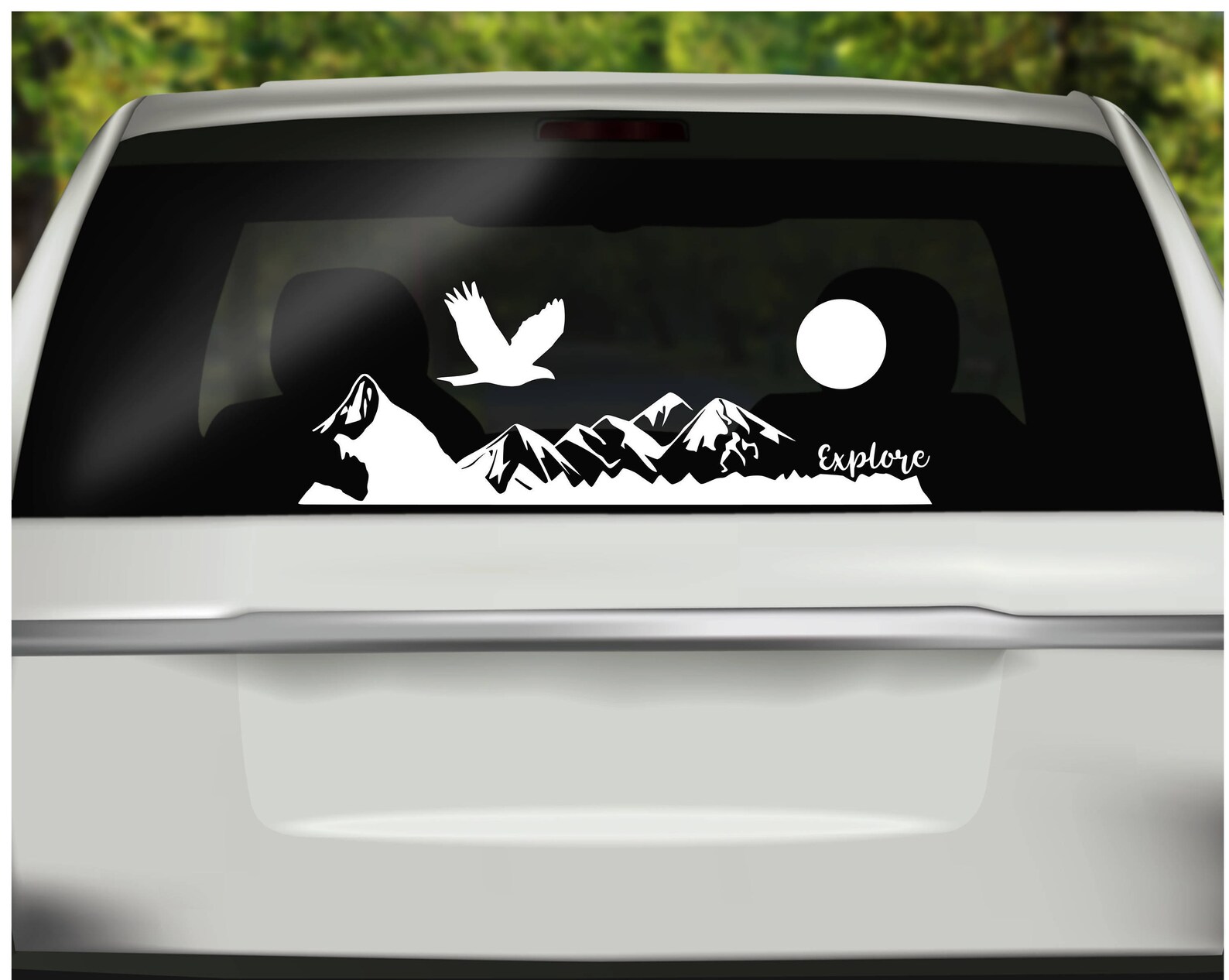 Mountains Decal Laptop Decal Car Window Decal Mountain View | Etsy