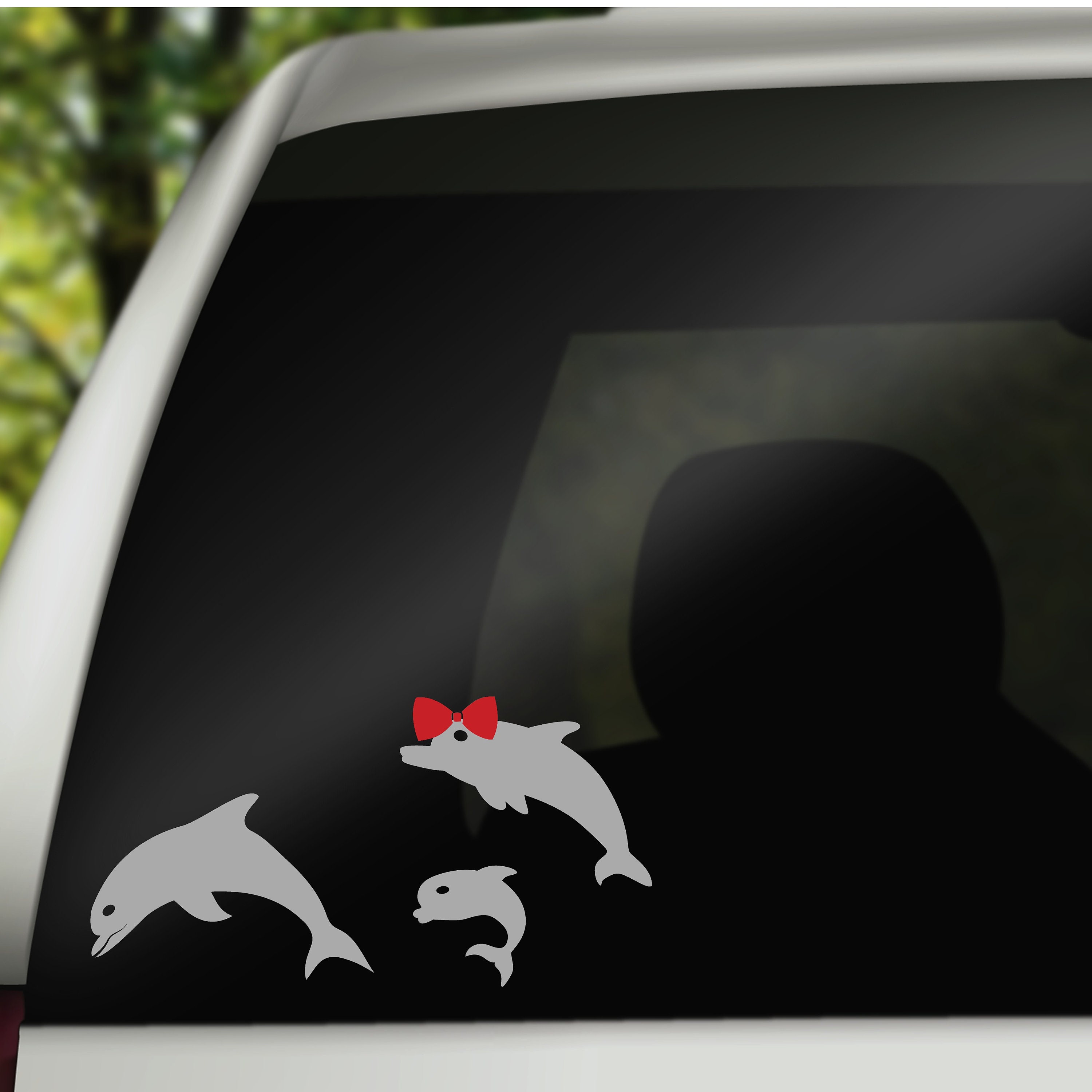 Dolphin Family Decal Car Window Family Car Decals Window - Etsy