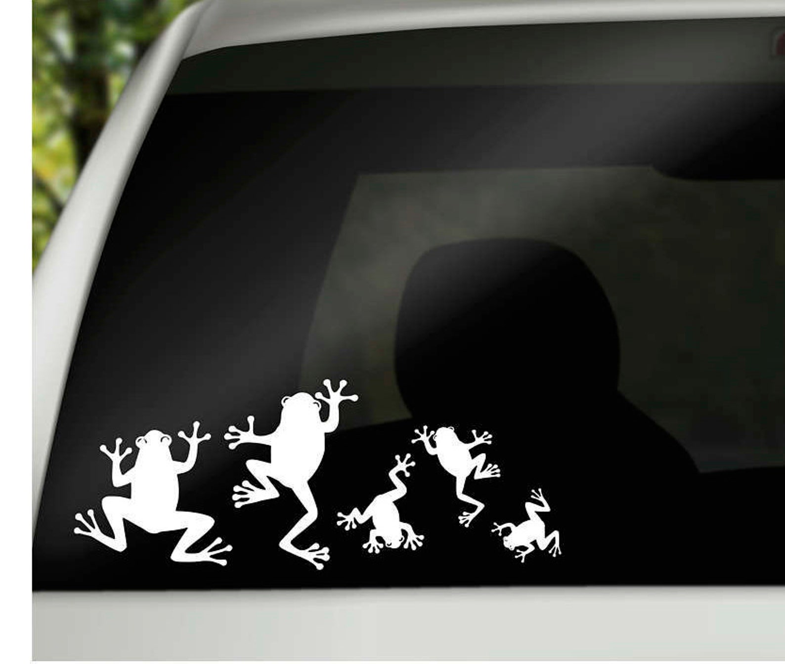 Frog Family Car Window Vinyl Decals Car Family Stickers Frog - Etsy