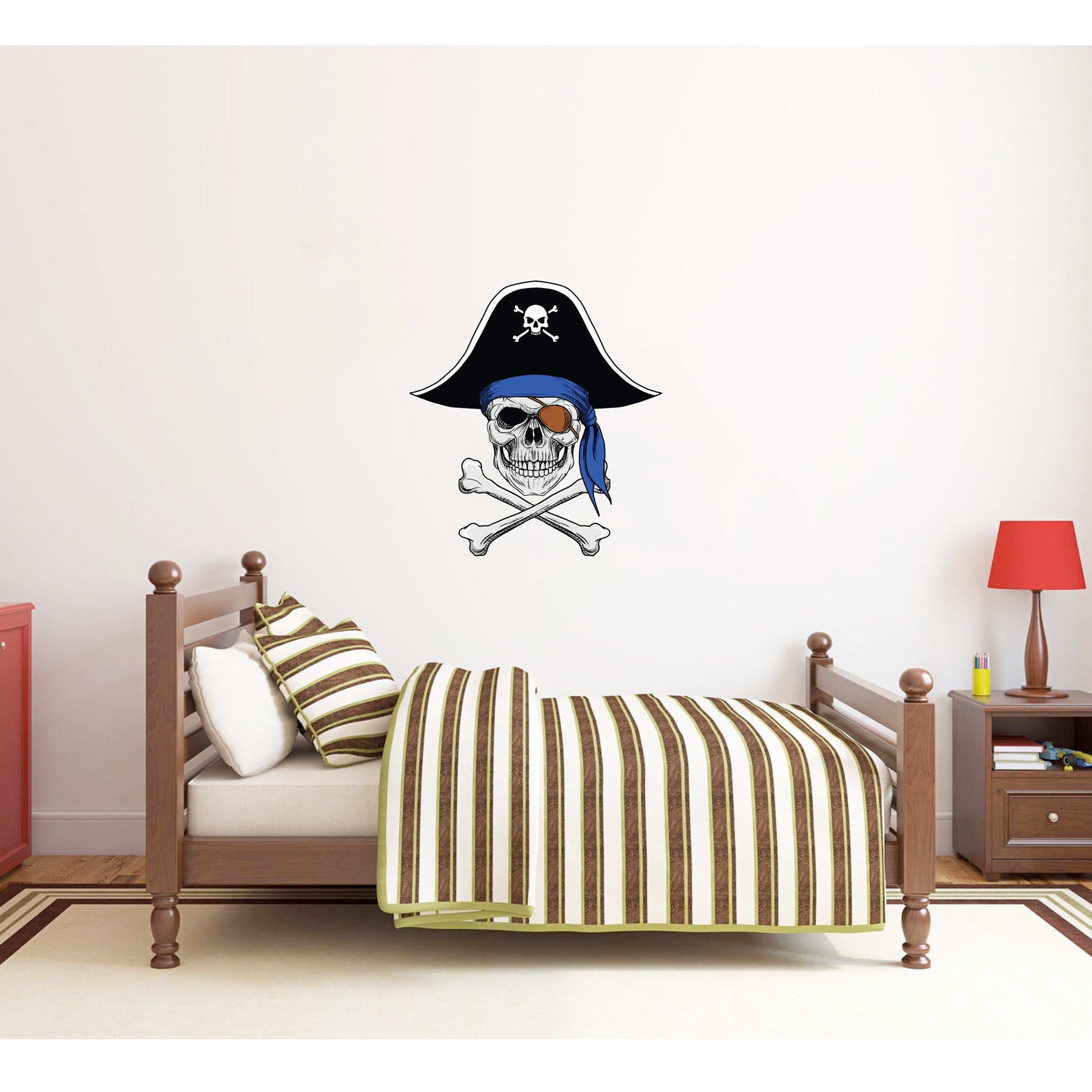 Pirate Wall Decal Pirate Decorations Pirate Decor Wall | Etsy