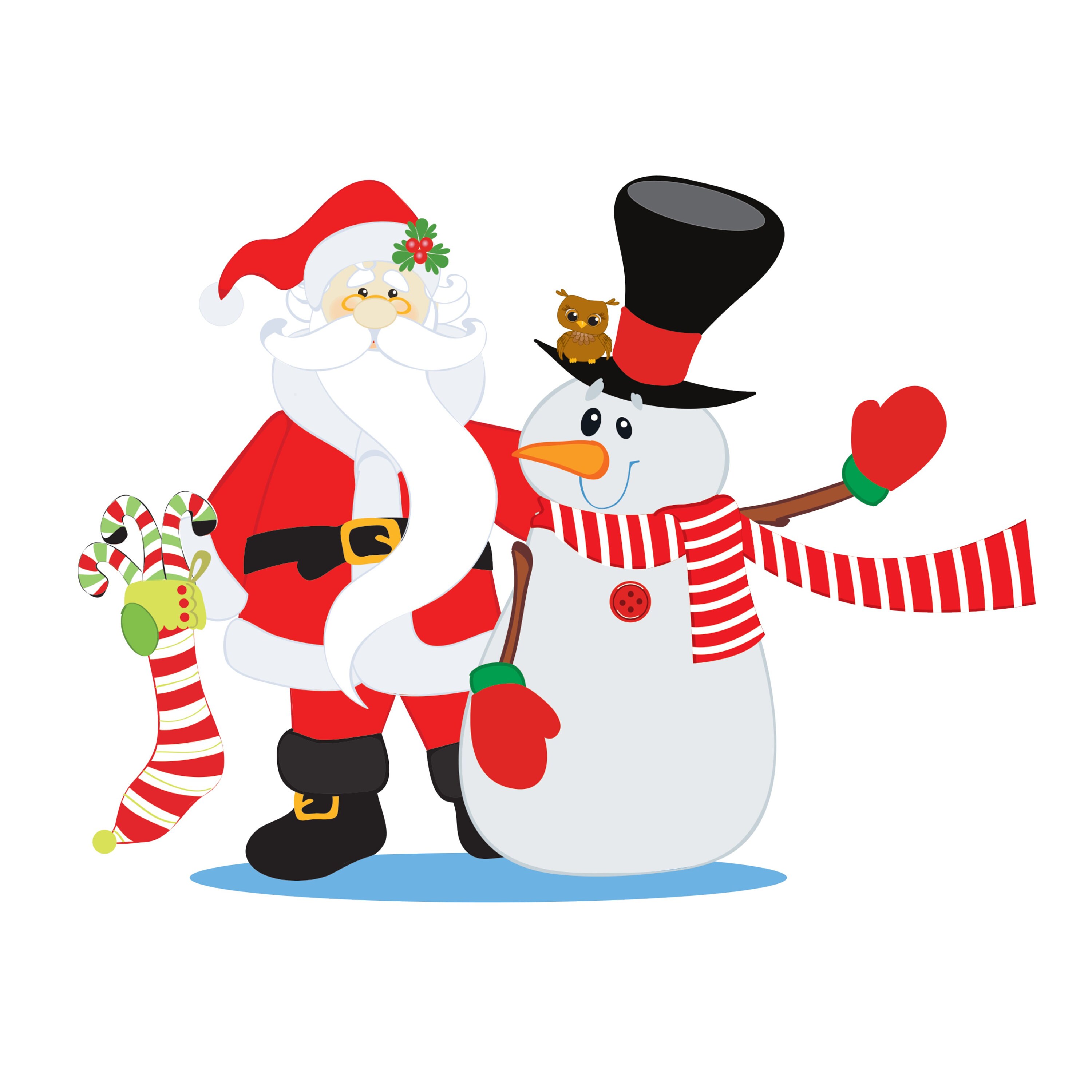 Christmas Wall Decal Removable Wall Stickers Santa Claus - Etsy