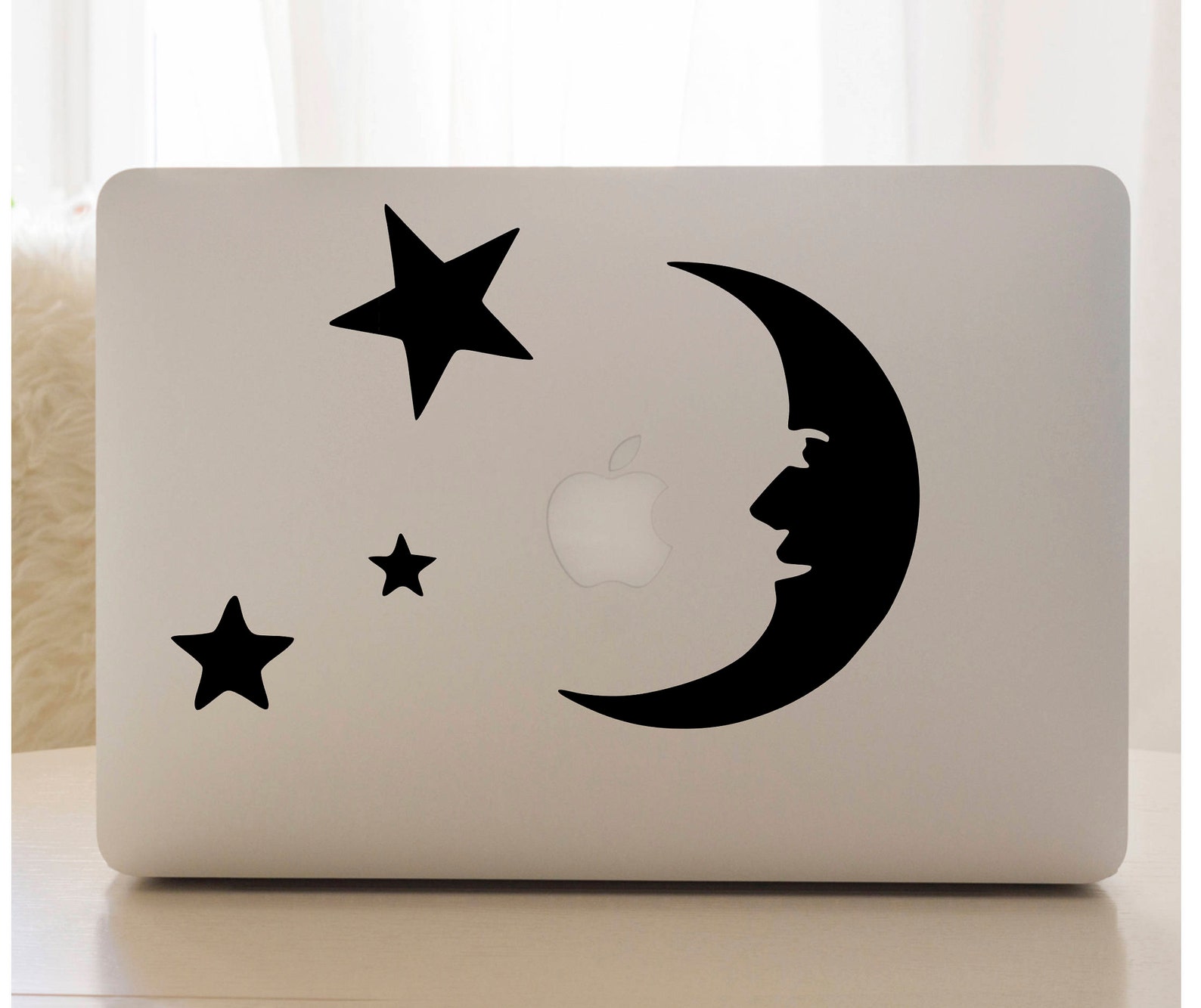 Celestial Decals Laptop Decals Moon Decal Sun Decal Moon | Etsy