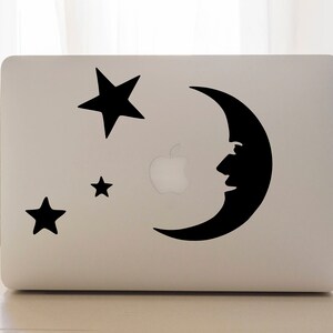 Celestial Decals Laptop Decals Moon Decal Sun Decal Moon - Etsy