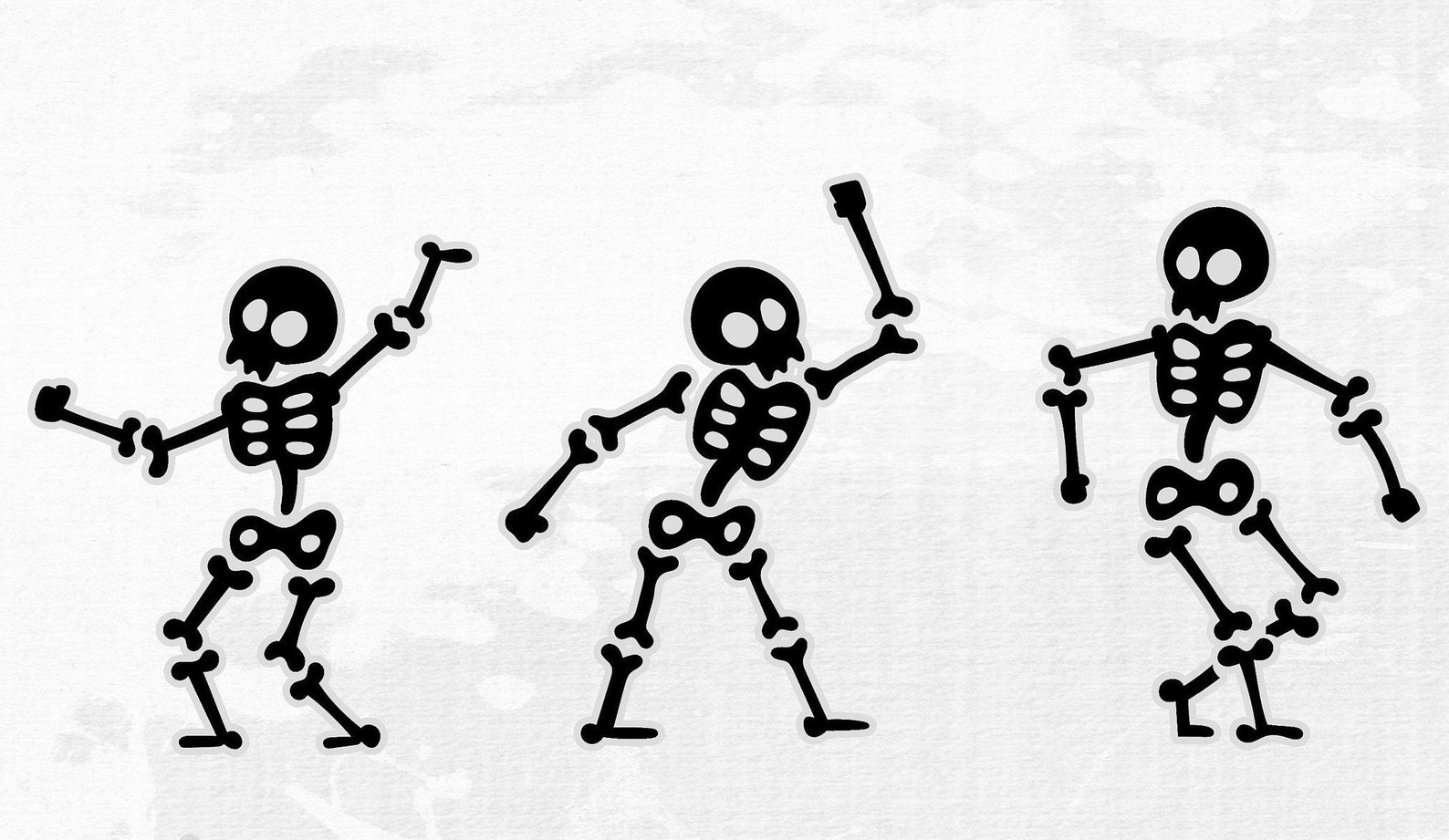 Halloween Wall Decal Dancing Skeletons Skeleton Wall Decor - Etsy