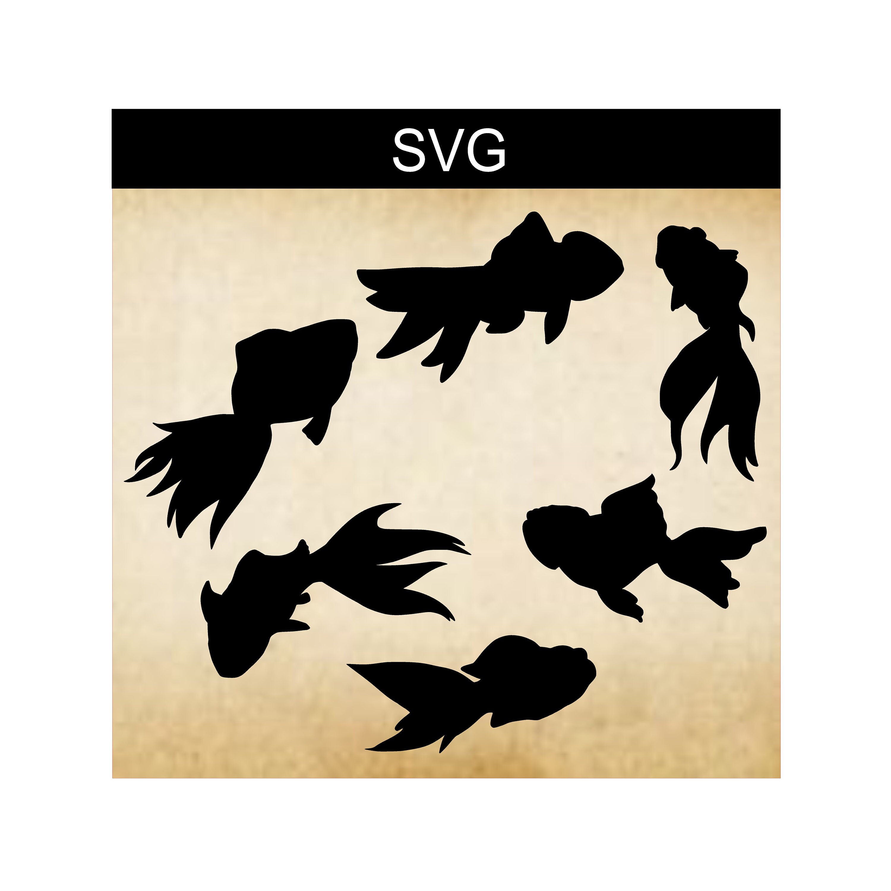 Simple Goldfish Silhouette