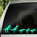 Family Car Decal, Dinosaur Car Sticker, Car Window Decal, Car Family ...