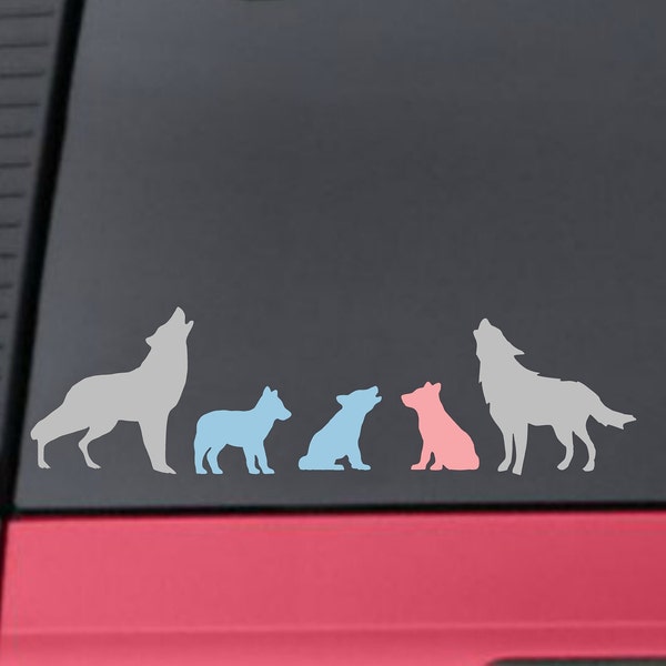 Howling Wolf Decal - Etsy