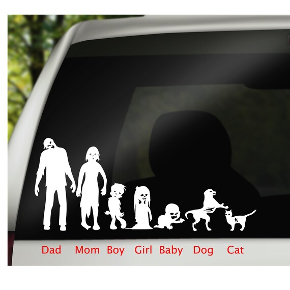 Zombie Family Car Decals We Ate Your Stick Family Decal Shut Up And