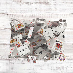 Card Puzzle, 3D Cards, Puzzle Game, Unique Gift, Card Art, Mind ...
