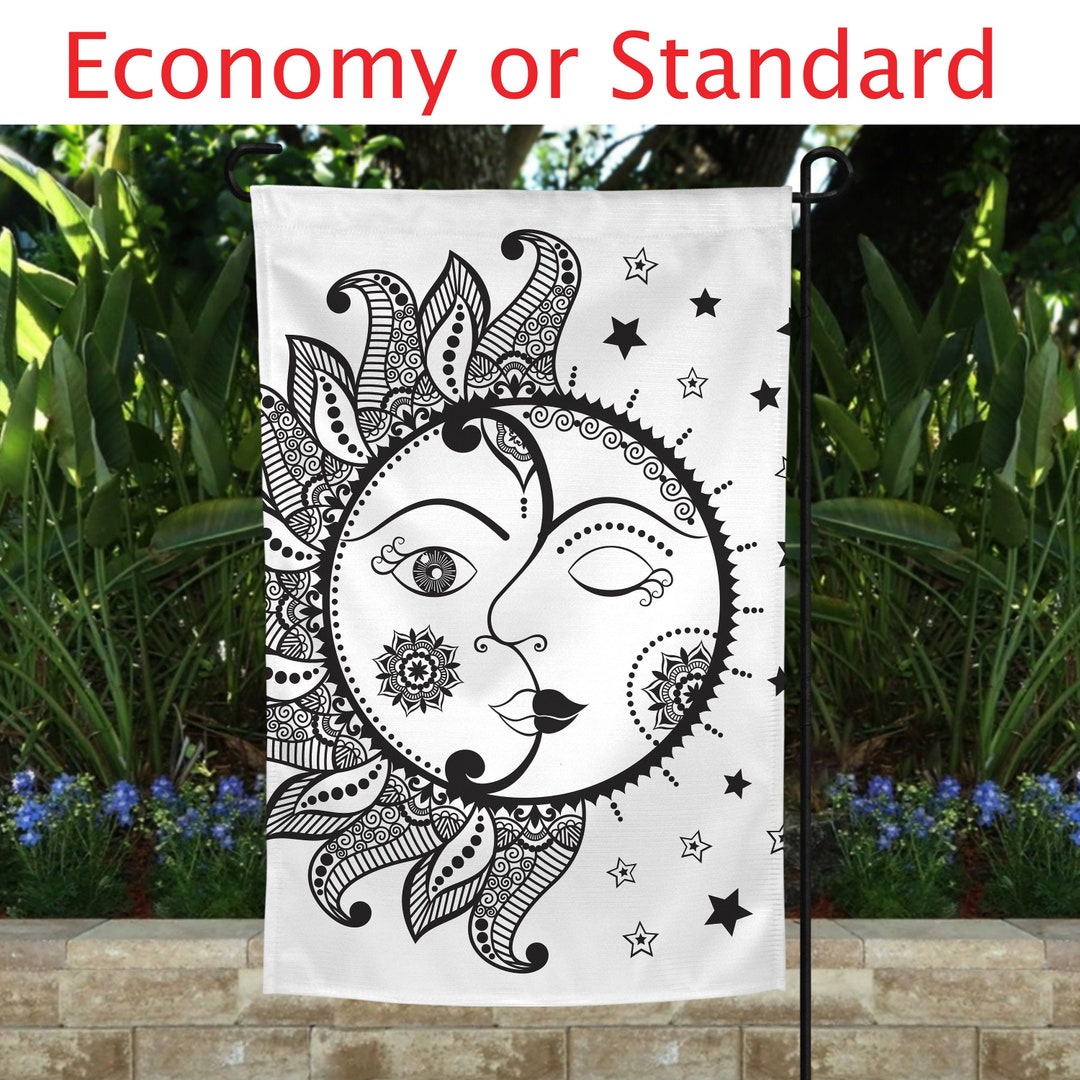 Celestial Flag, Garden Flag, Sun and Moon Flag, Moon and Stars Flag ...