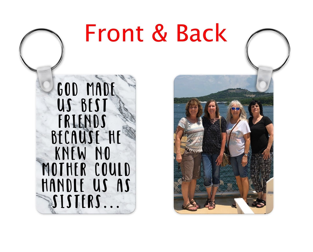 Funny Best Friend Keychain, Keepsake Keyring, Friendship Keychain, Best ...