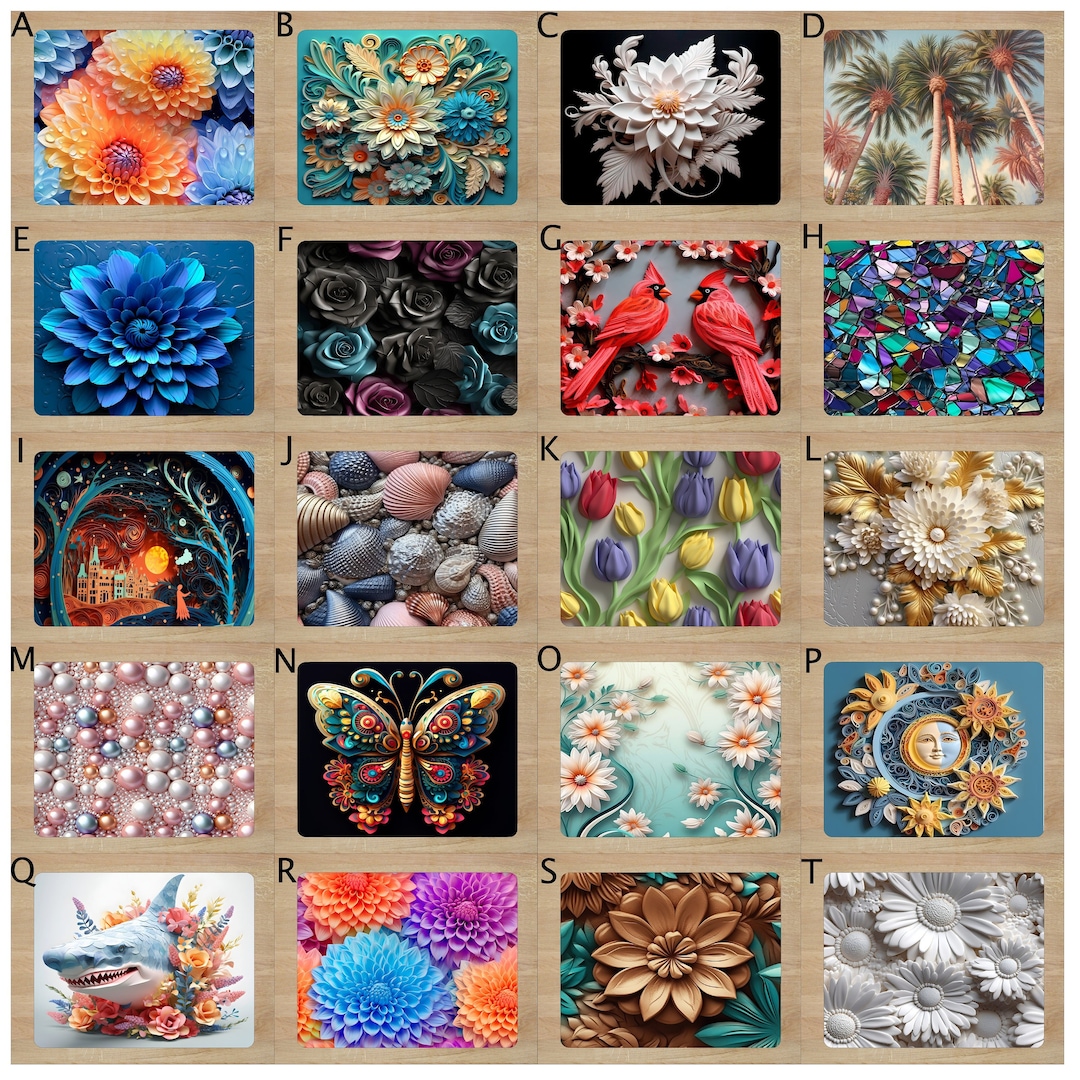 3D Mouse Pads, Floral Mouse Pad, Tropical Mouse Pad, Office Gift, Girls ...