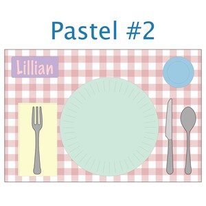 Personalized Placemats for Kids, Learn to Set Table, Childrens Placemat ...