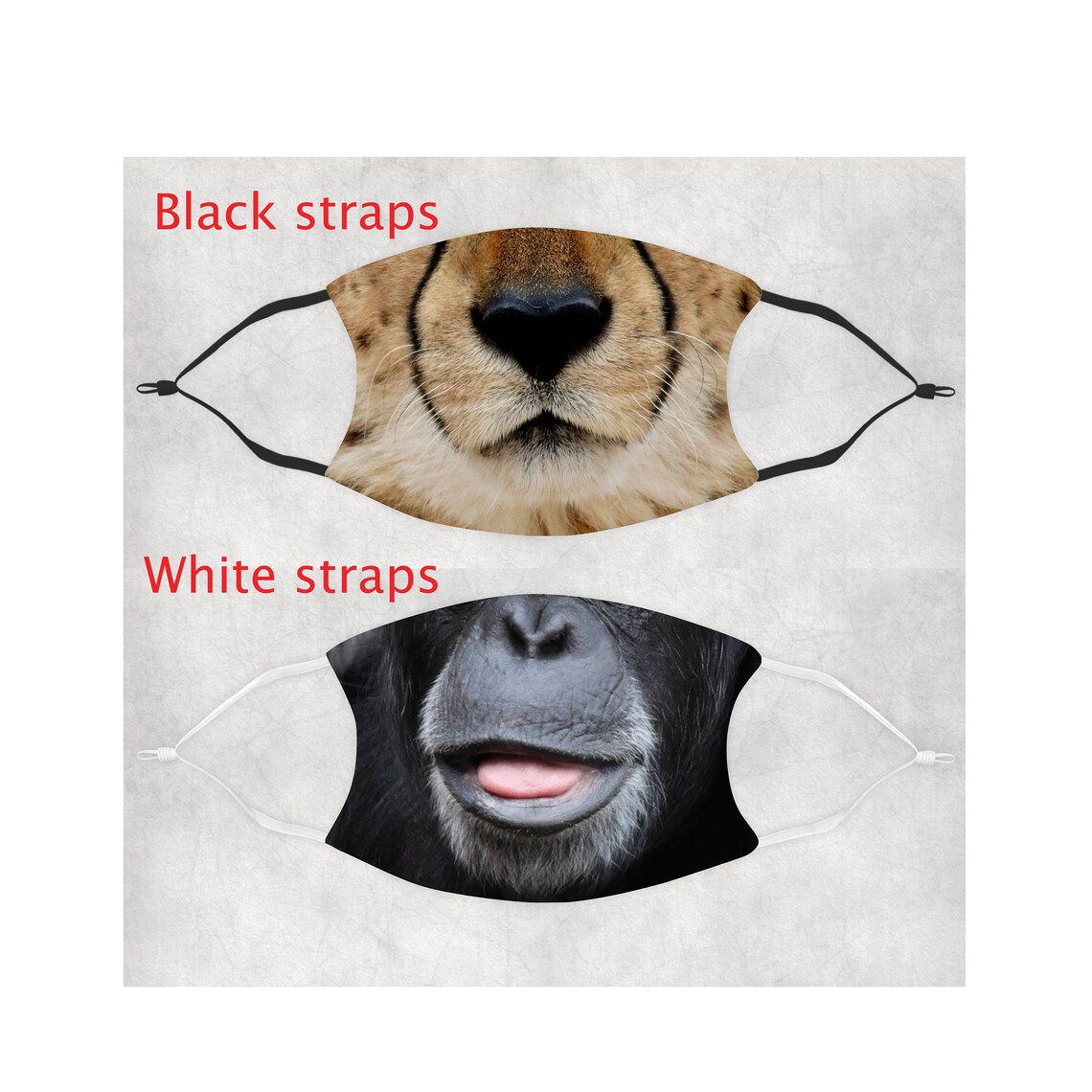 Animal Face Mask Adult Mask Childrens Mask Animal Lovers | Etsy