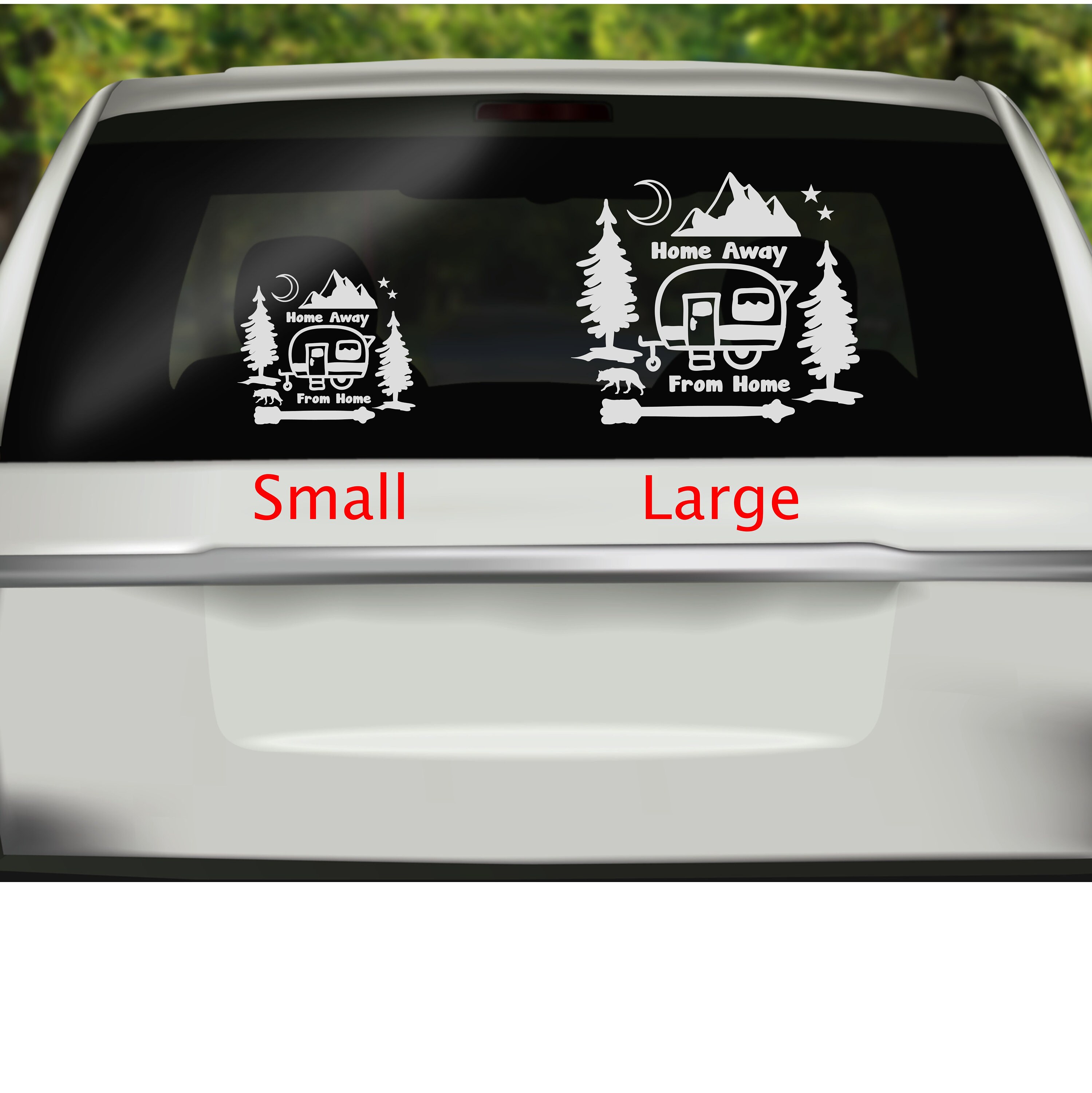 Camper Decal Car Window Sticker Forest Decal Nature Lovers | Etsy