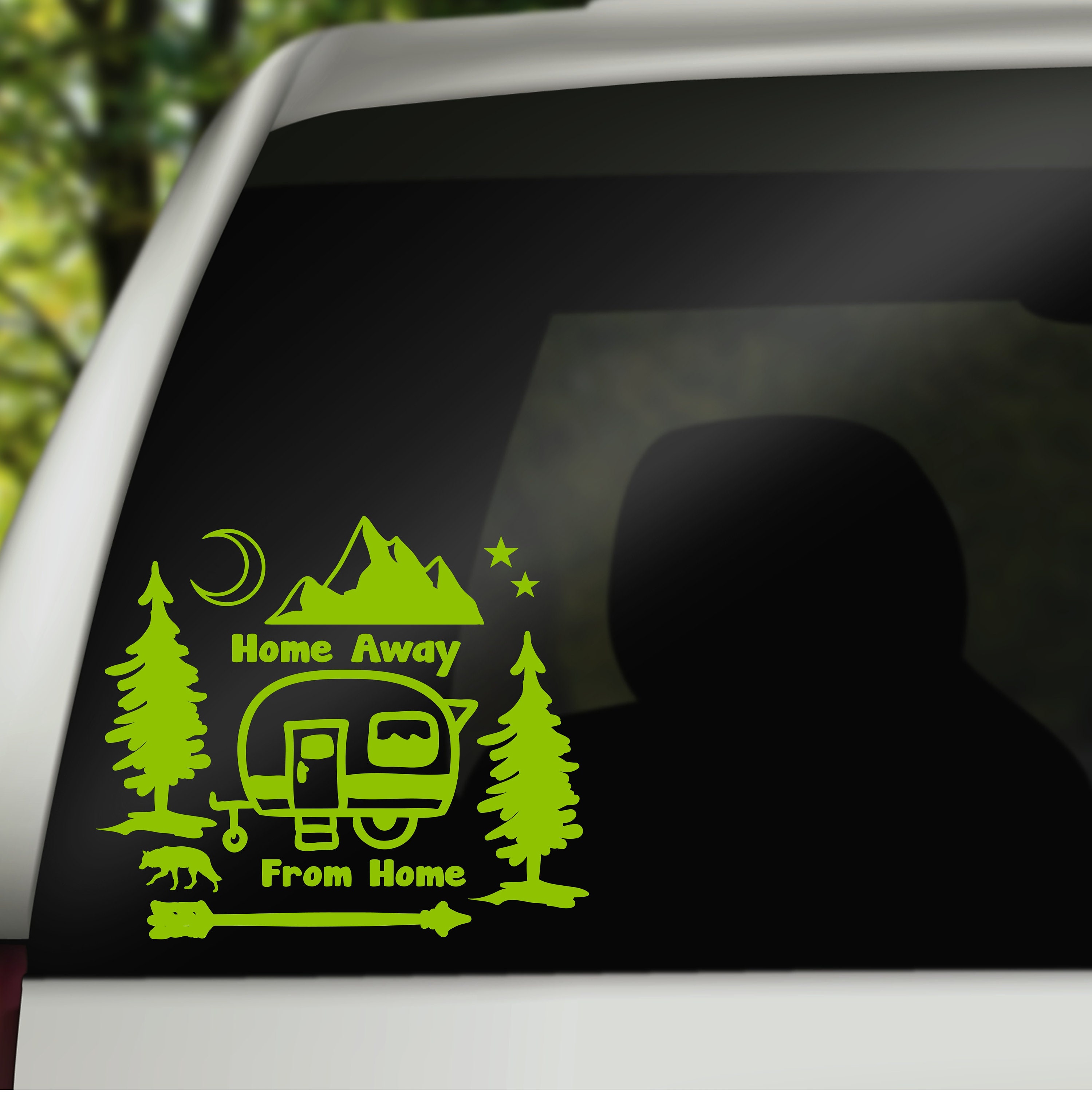 Camper Decal Car Window Sticker Forest Decal Nature Lovers | Etsy