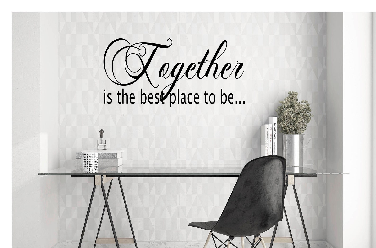 Together wall quote vinyl wall decal wall decal wall quote | Etsy