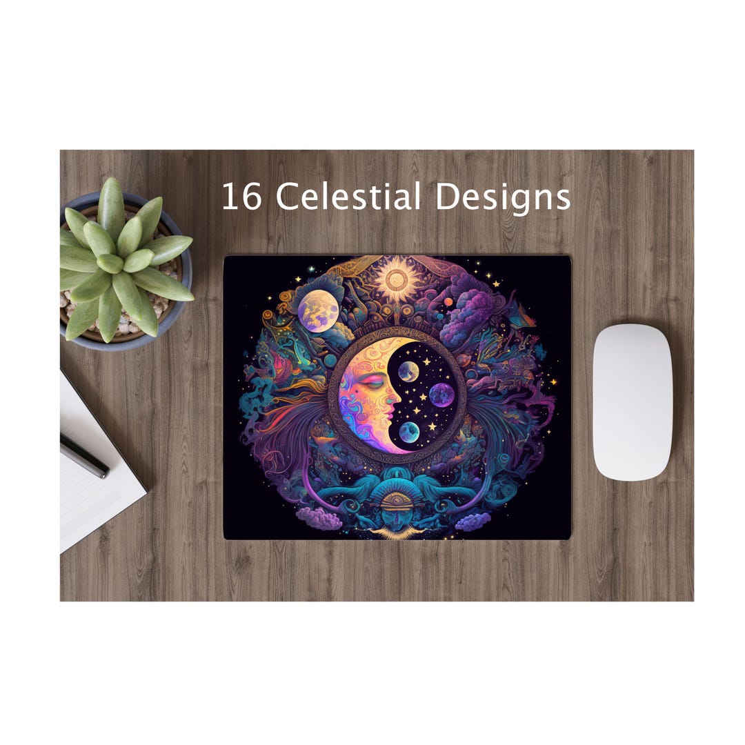 Celestial Mouse Pads, Custom Mouse Pad, Desk Accessories, Co Workers ...