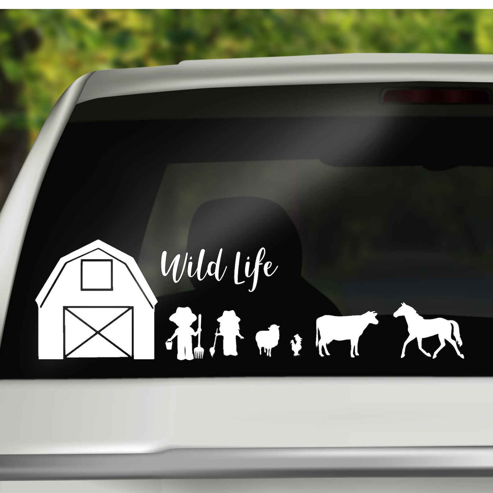 Car Family Decals, Family Car Stickers, Farm Family Decals, Animal ...