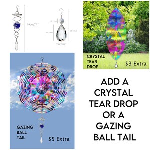 Mandala Wind Spinner, Garden Spinner, Yard Ornament, Porch Decor, Deck ...